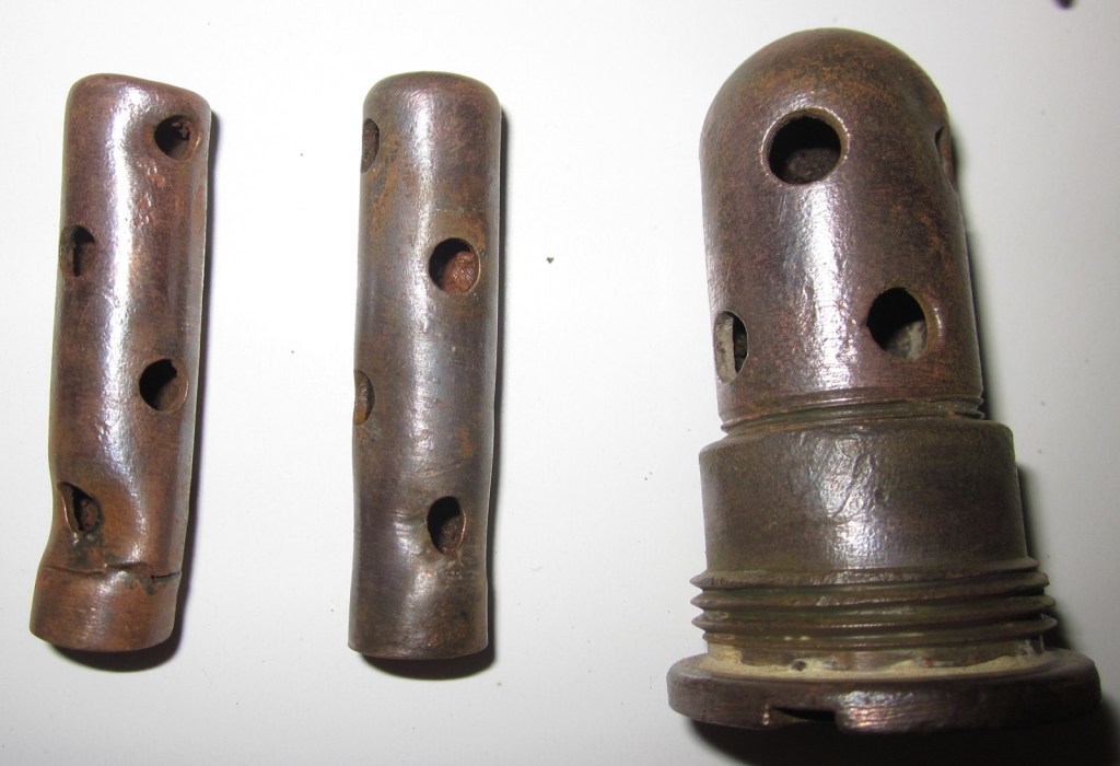 Artillery shell cases, fuzes, primers and tubes. – Stephen Taylor, WW2 ...